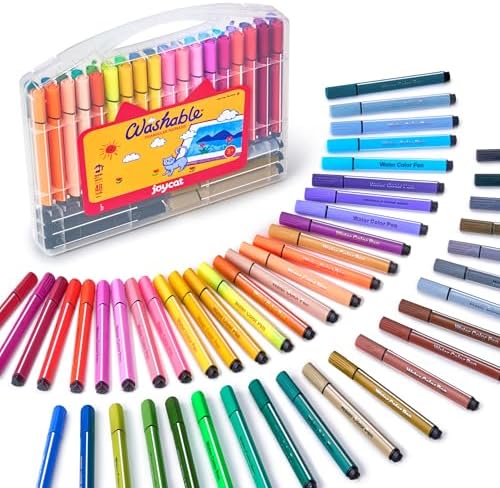 Amazon.com: JoyCat Triangle&Tripod Washable Coloring Markers for Kids ...