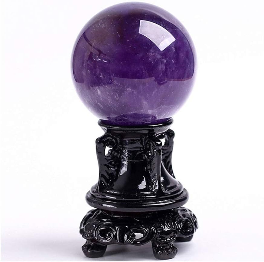 Crystal Ball Fortune Telling Amethyst Crystal Sphere, Rare Purple Power ...