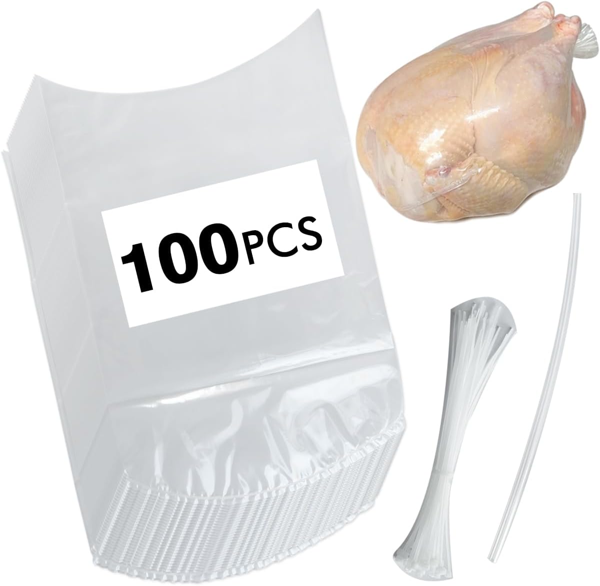 Amazon.com: Anmboor Poultry Shrink Bags, chicken bag 100Pack ...