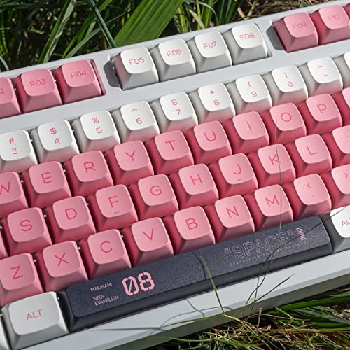 Pink White PBT Mecha Keycaps 138 Keys XDA Profile Custom Cute Dye ...