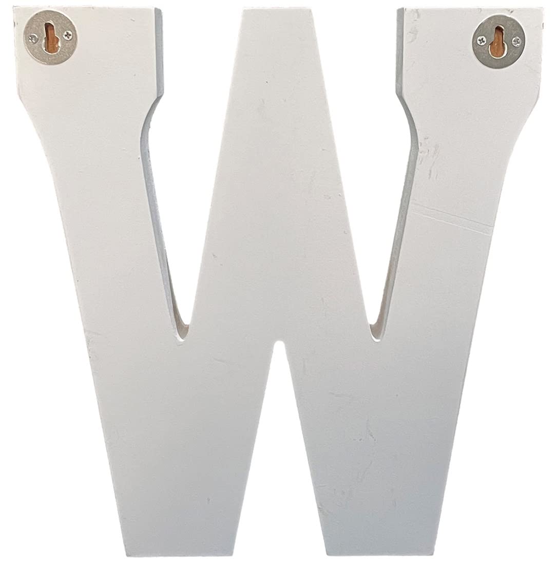 Snapklik.com : ABELOTS Large Wood Letter Distressed White Wash Alphabet ...