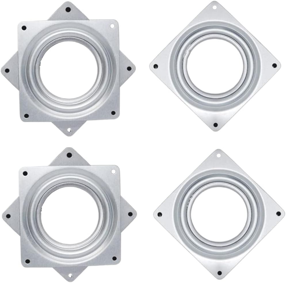 Amazon.com - QWORK Lazy Susan Turntable with 360° Swivel - Black, 4 ...