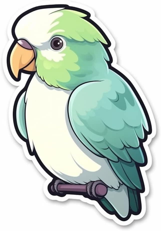 Amazon.com - Yoonek Graphics Quaker Parrot Vinyl Decal Sticker for Car ...