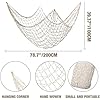 Amazon.com: 2 Pack Fish Net Decorations for Party,Natural Cotton ...