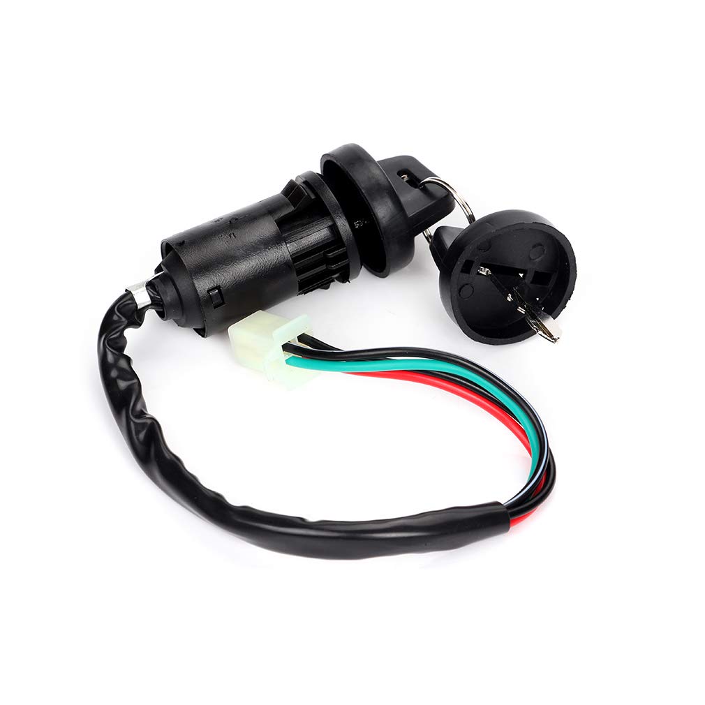 Amazon.com: Chanoc 4 Pin Ignition Switch Key for 50cc 70cc 90cc 110cc ...