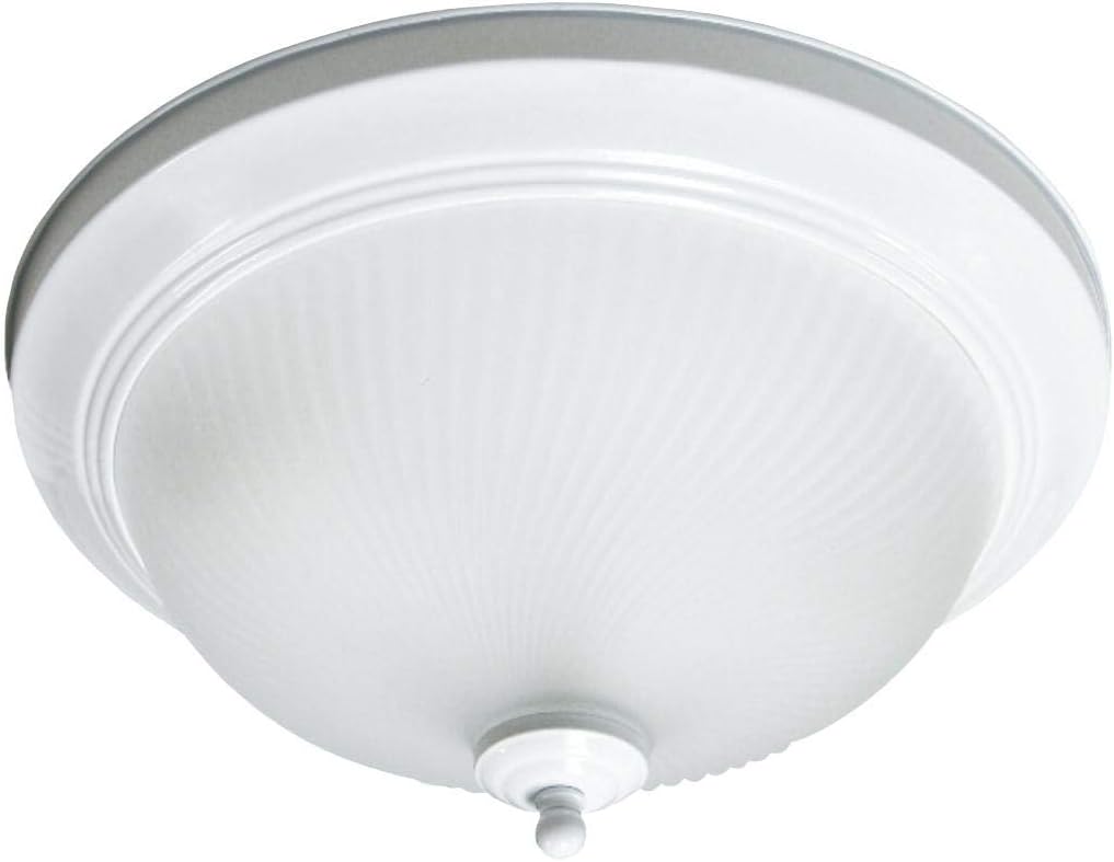 MaxLite Ceiling Fixture Traditional White Finish with 2X12W 2700K JA8 ...