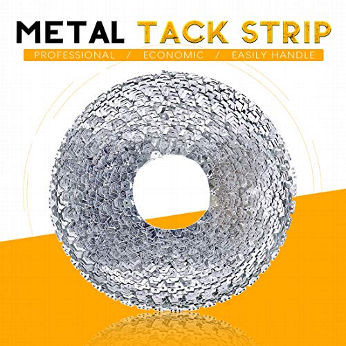 Rustark 65 ft Flexible Metal Tack Strip Three-Tooth Upholstery Premium ...