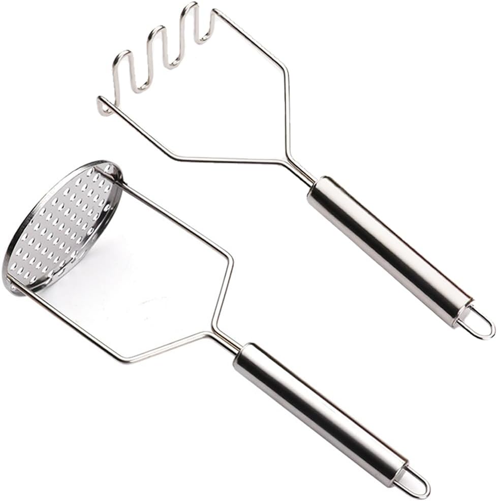 Amazon.com: GOCTOS Potato Masher Stainless Steel, Heavy Duty Mashed ...