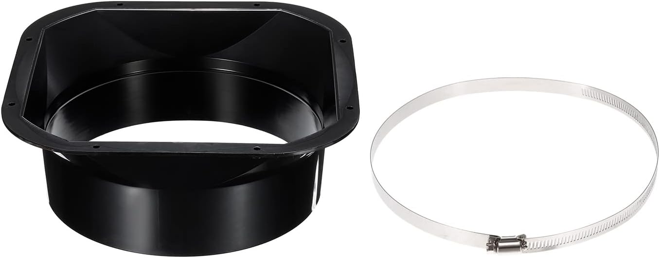 PATIKIL 8 Inch Duct Connector Flange with Hose Clamp, Exhaust Hose ...