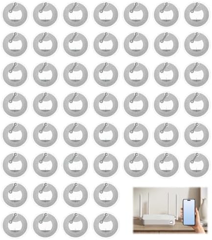 NFC Stickers, Pack of 50, NTAG215, Writeable RFID Tags Stickers with ...