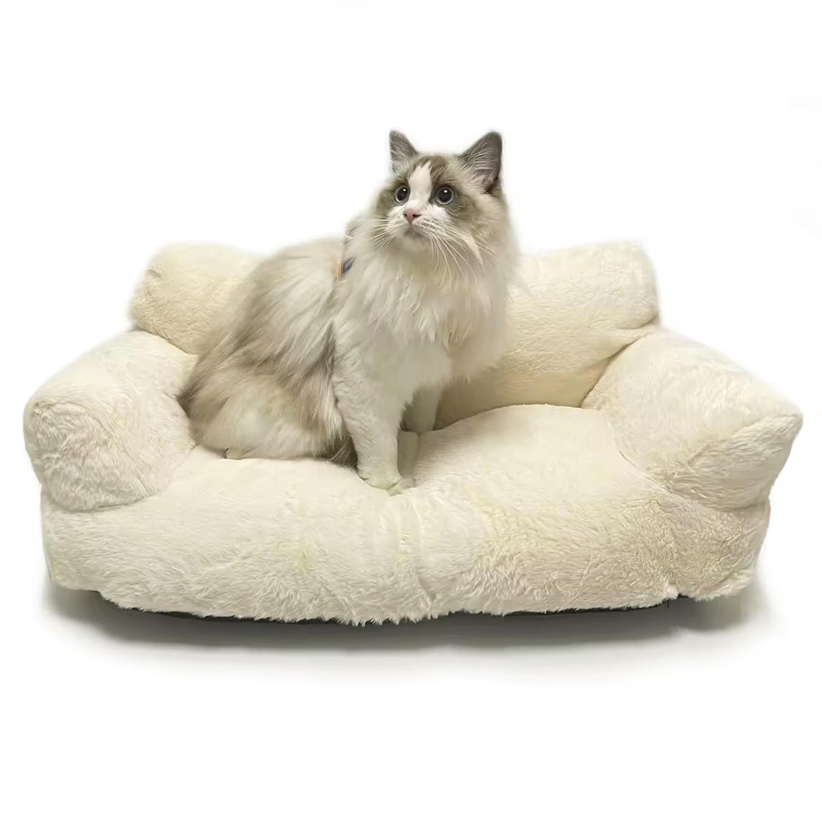 Pet Couch Sofa Bed, Checkers Plaid Washable Cat Beds for Medium Small ...