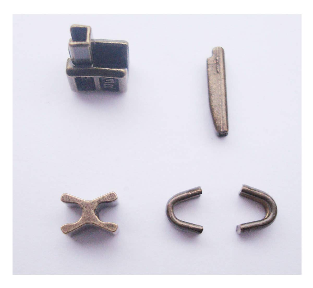 #3 metal zipper head box zipper sliders retainer insertion pin easy for ...