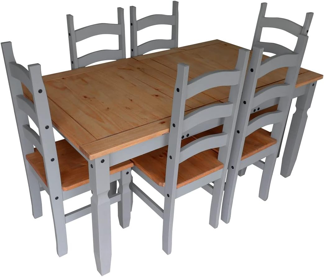 Corona Furniture Corona 6'0" Dining Table & 6 Chairs : Amazon.co.uk ...