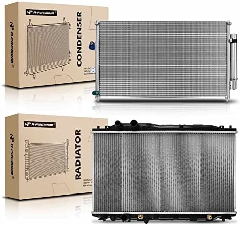 Amazon.com: A-Premium Engine Coolant Radiator & A/C Condenser Cooling ...