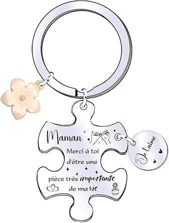 FGHJK Porte-clés Cadeau Fête des Mères pour Maman et Fille, Cadeau d ...