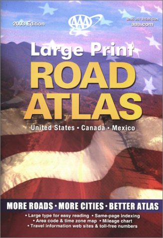 AAA Large Print Road Atlas: AAA: 9781562517878: Amazon.com: Books