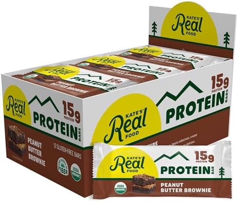 Amazon.com : Kate’s Real Food Organic Protein Bars – (Peanut Butter ...