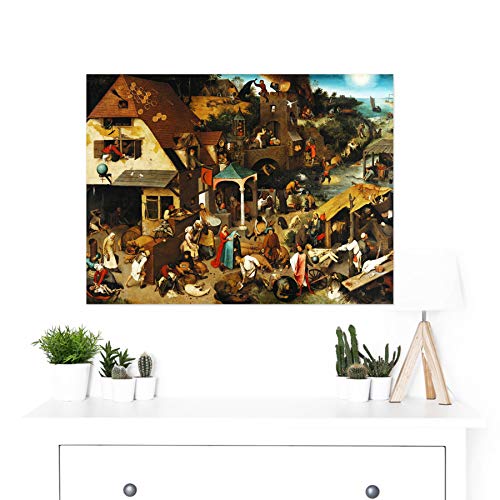Pieter Bruegel The Elder The Dutch Proverbs Large Art Print Poster Wall ...