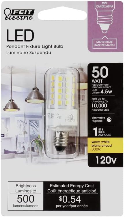 Feit Electric LED Mini E11 WW 50W - Amazon.com