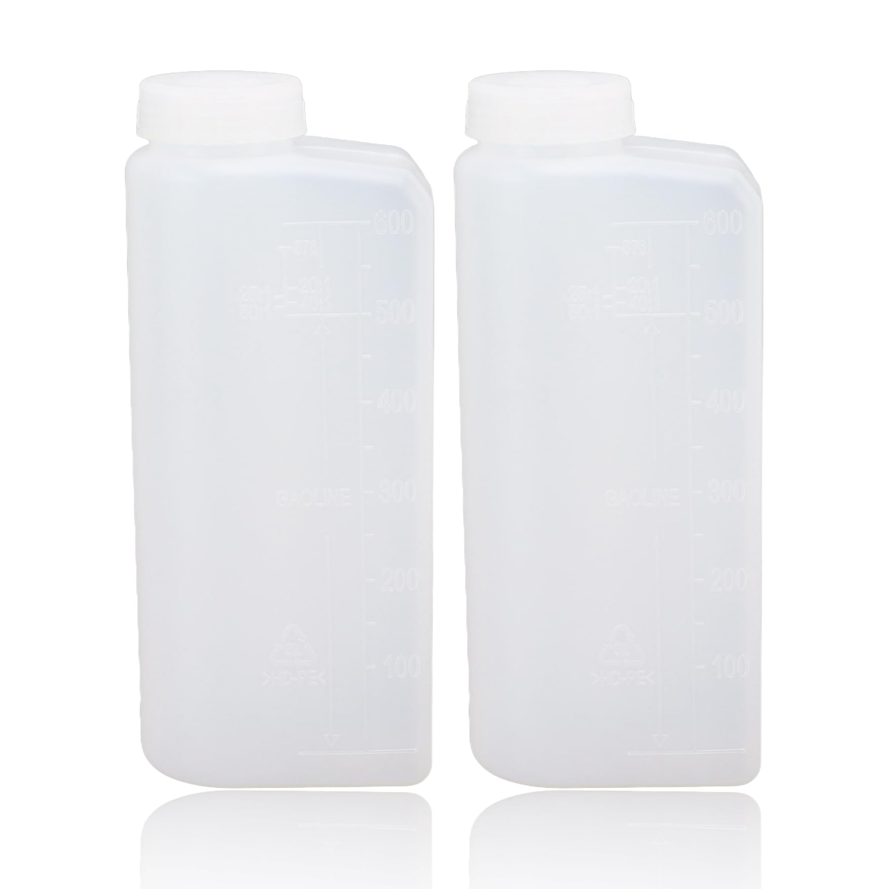 Amazon.com: Locadence 2PCS 600ML 2 Stroke Petrol Fuel Oil Mixing Bottle ...
