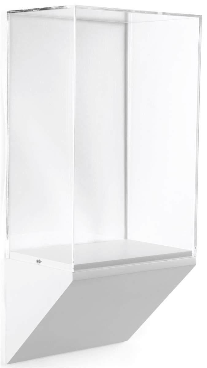Cases For Collectibles Displays2go, Wedge Style Wall Display Case ...