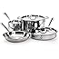 Amazon.com: All-Clad D3 Compact Stainless Steel Dishwasher Safe ...