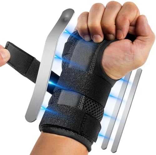 Amazon.com: FEATOL 2 Pack Carpal Tunnel Wrist Brace For Work With ...