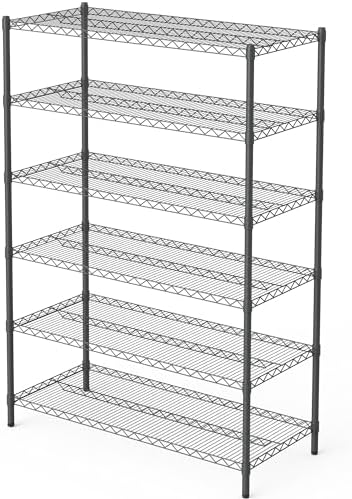 Amazon.com: Land Guard 5 Tier Black Storage Racks and Shelving - 48" L ...