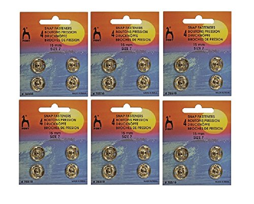 Vardhman Pony Tich Buttons Snap Fasteners Nickel -Rust Proof (Big Size ...