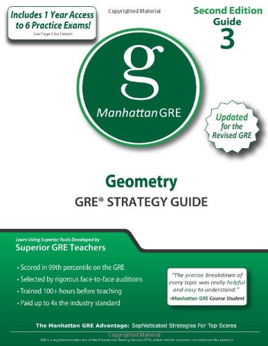 Amazon.com: Geometry GRE Strategy Guide, 2nd Edition (Manhattan GRE): 9781935707493: Manhattan ...