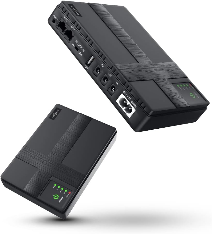 CALLMATE CM-DCUPS-1 Mini UPS for WiFi Router/Modem/Set top Box Devices ...
