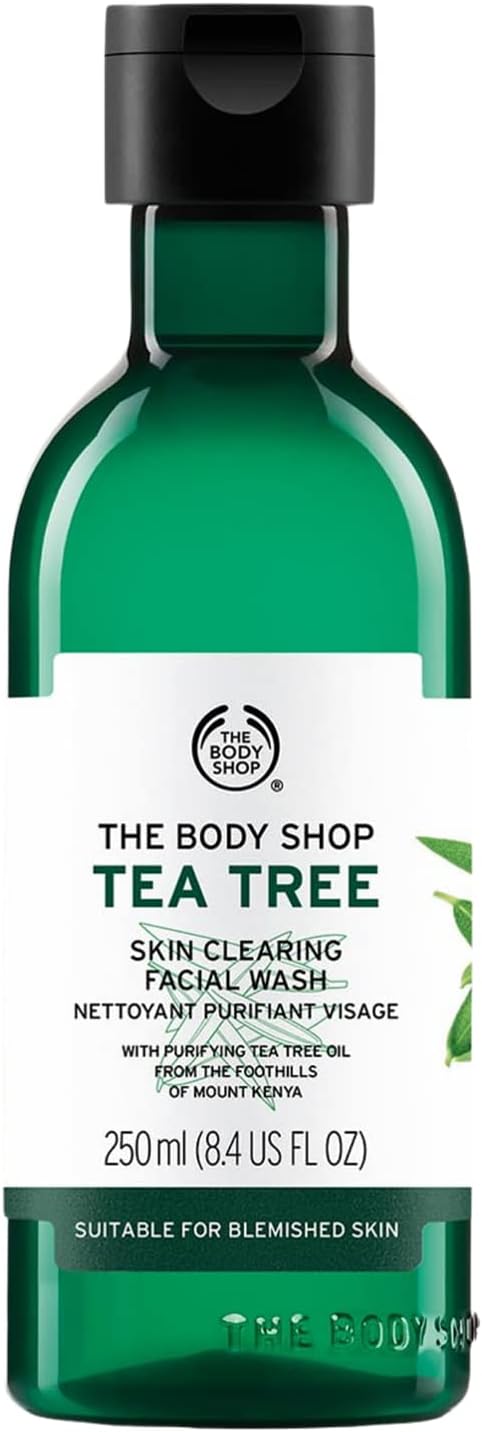 The Body Shop Tea Tree Skin Clearing Facial Wash, 8.4 Fl Oz (Vegan ...