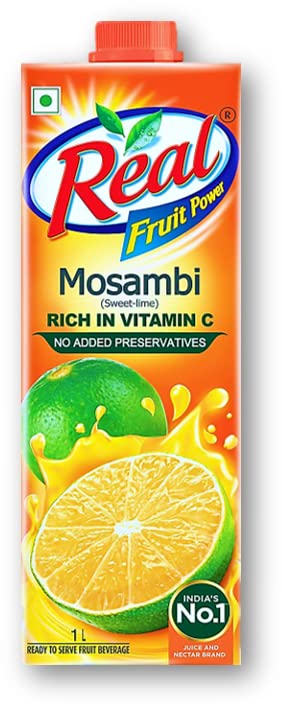 Real Fruit Power Mosambi (Sweet Lime) 1L Unique : Amazon.in: Grocery ...