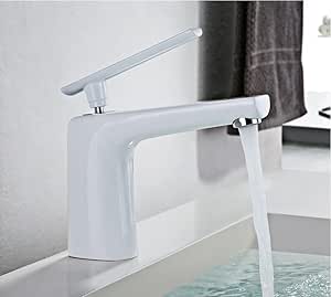 Amazon.co.jp: Basin Mixer Tap Solid Brass Hot and Cold Bathroom Chrome ...