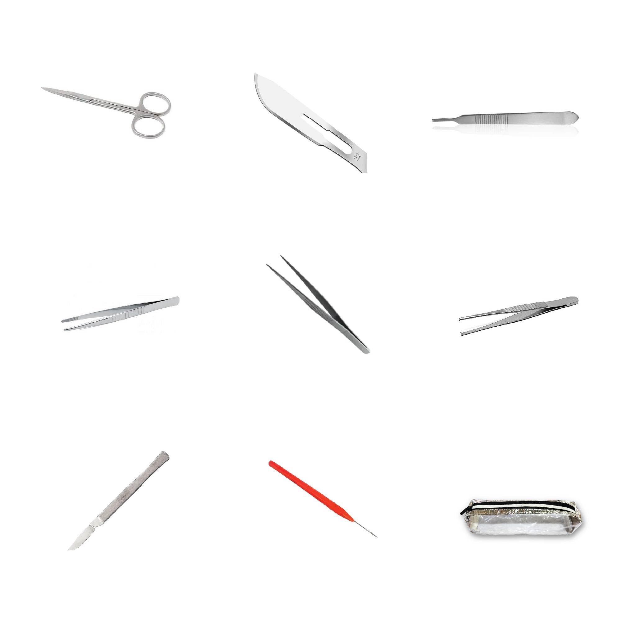 STUDENT DISSECTION KIT (8 Piece Stainless Steel Medical Dissecting Kit ...