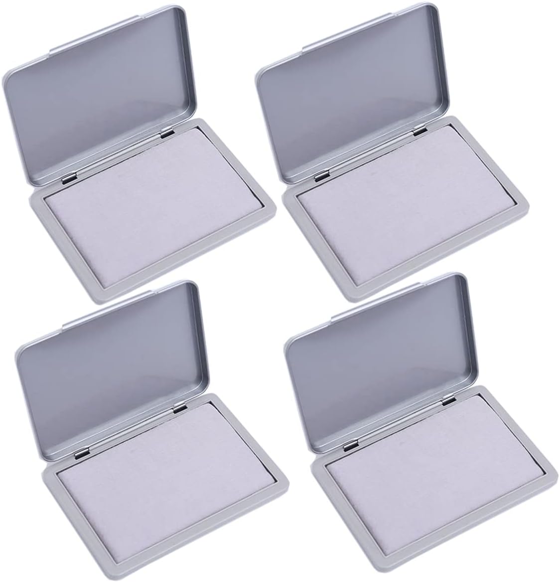 Amazon.com: 4Pcs Iron Box Blank Empty Ink Pad for Refill, DIY Painting ...
