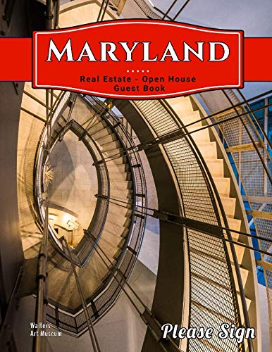 Maryland Real Estate Open House Guest Book: Spaces for guests’ names ...