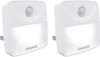 Night Lights Movement Sensor Light with dusk to dawn sensor, Indoor ...