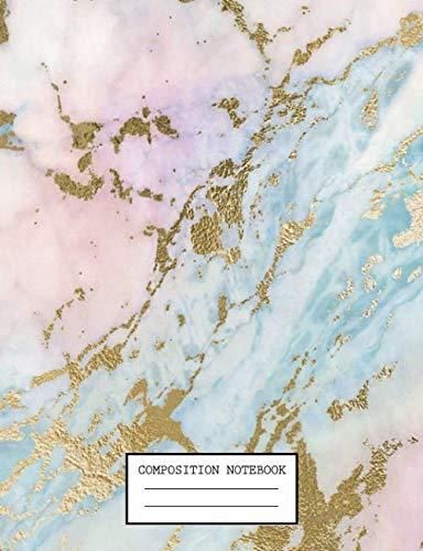 Composition Notebook: Cute Marble College Ruled Journal with lined ...