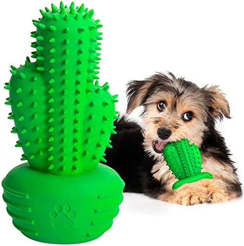 RUCACIO Dog Toys for Small Dogs, Dog Toothbrush Stick Dental Care Teeth ...