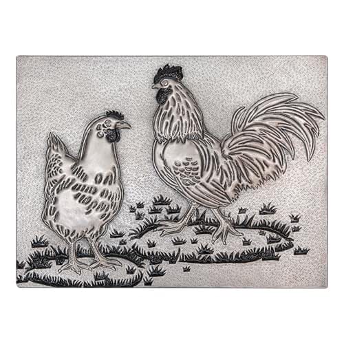 Amazon.com: Kitchen Backsplash, Rooster and Chicken Copper Backsplash ...