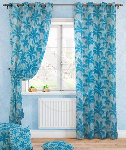 Buy SS Furnishings Cracker 05 Botanical Knitting Print Pordar Window ...