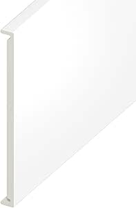 White 1.25m Box End Fascia PVC-u Double Board : Amazon.co.uk: DIY & Tools