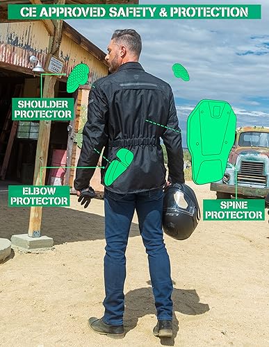 Snapklik.com : Nomad Touring Adventure Motorcycle Jacket For Men Biker ...