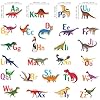 Amazon.com: DECOWALL DS9-8080 Learning Dinosaur Alphabet Colorful Wall ...