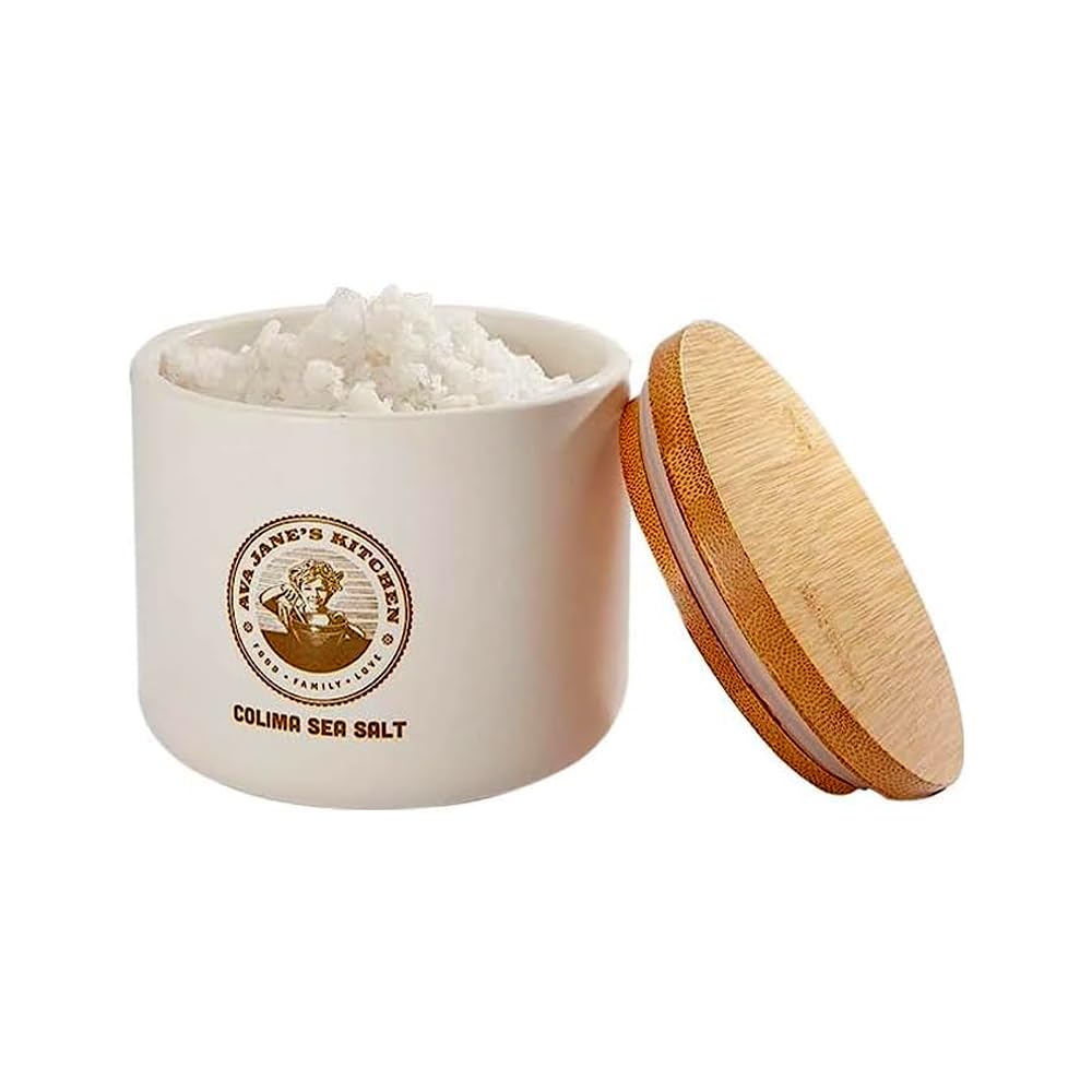 Amazon.com: AVA JANE’S KITCHEN Salt Cellar - Colima Sea Salt Container ...