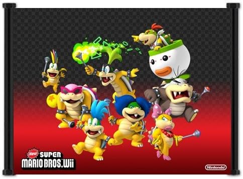 Amazon.com: New Super Mario Brothers Wii Game Fabric Wall Scroll Poster ...