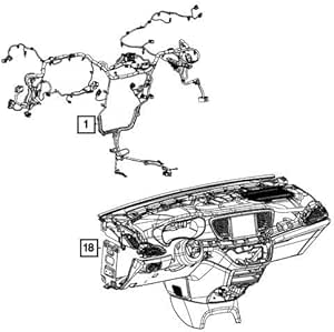 Amazon.com: Mopar 68354998AF WIRING INSTRUMENT PANEL : Automotive