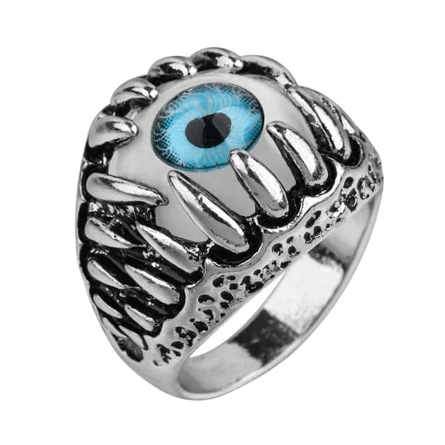 MEENAZ Evil Eye Ring for Men Stainless Steel Dragon Claw Evil Eyeball ...