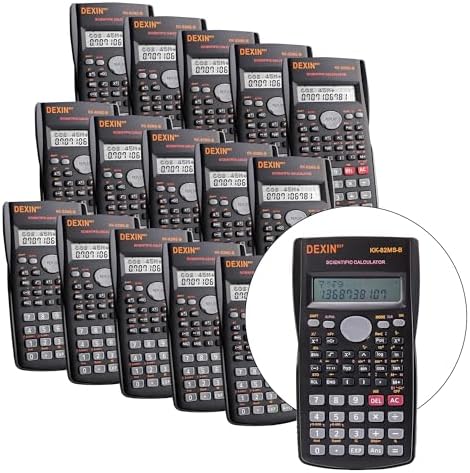 Amazon.com : 24 Pack Scientific Calculators, 2 Line Engineering Large ...
